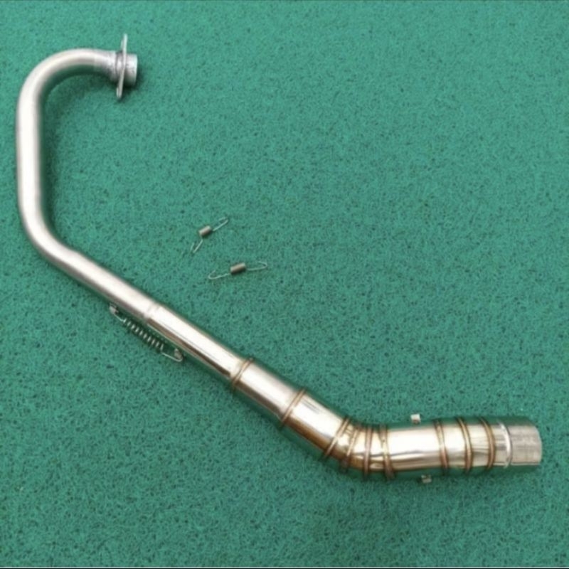 Tambutso stainless Big elbow 51mm for Tmx 125/155 Tmx 150 supremo Rusi ...