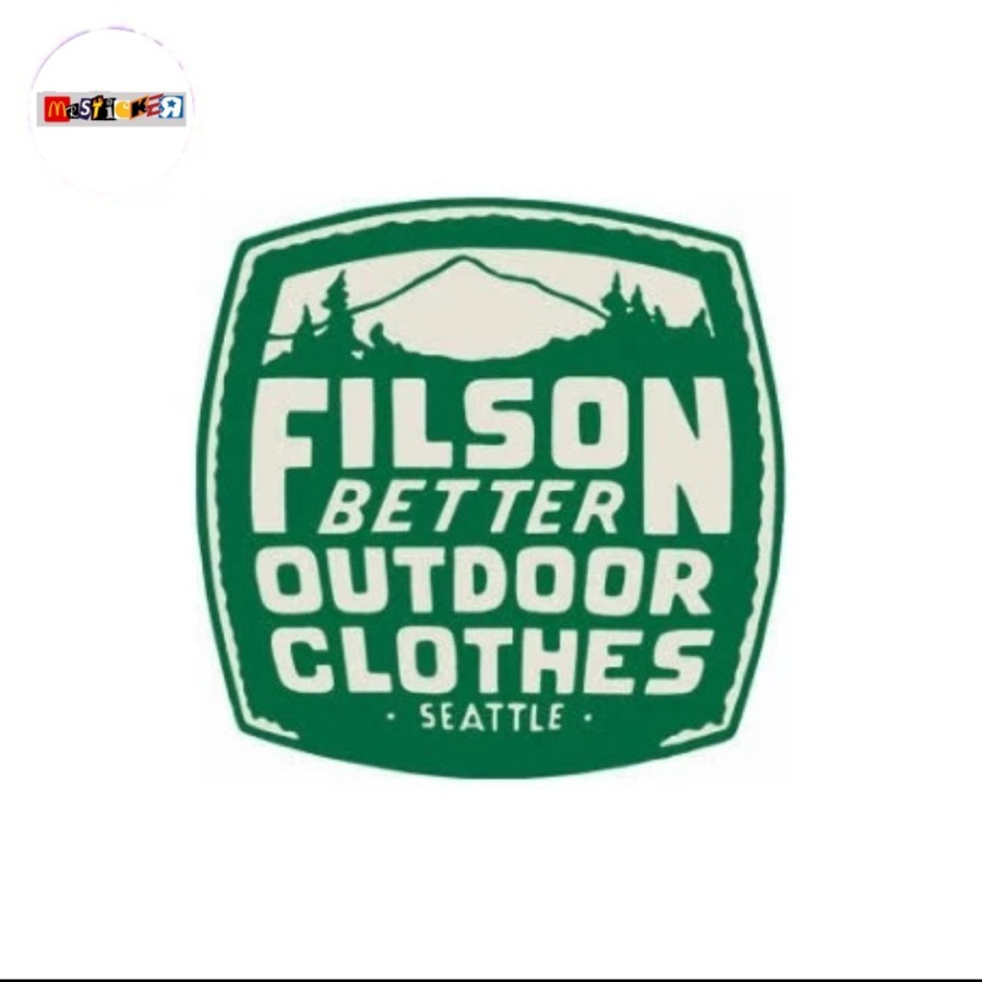 Filson Seattle better outdoor clothes graphic logo sticker | Shopee ...