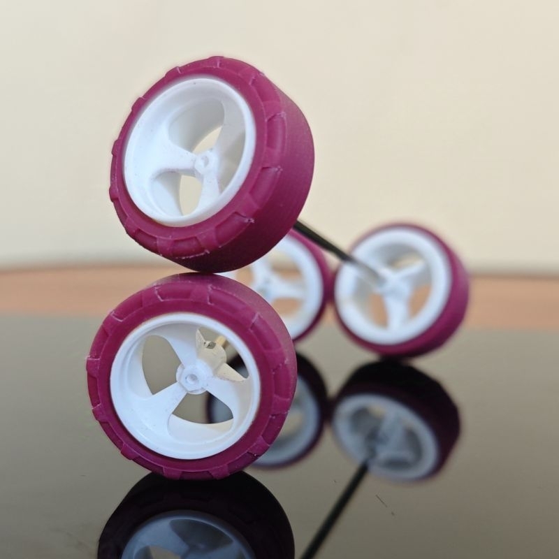 Tamiya Small Maroon Lathe Balance Rims All Original | Shopee Singapore