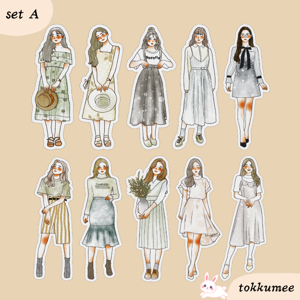 Girl aesthetic sticker stickers | Aesthetic journal sticker | Aesthetic ...