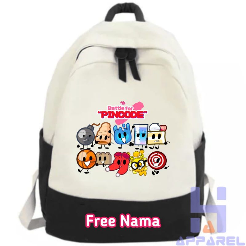 Children's BACKPACK BATTLE FOR PINCODE BFP BATTLE FOR DREAM ISLAND BFDI ...