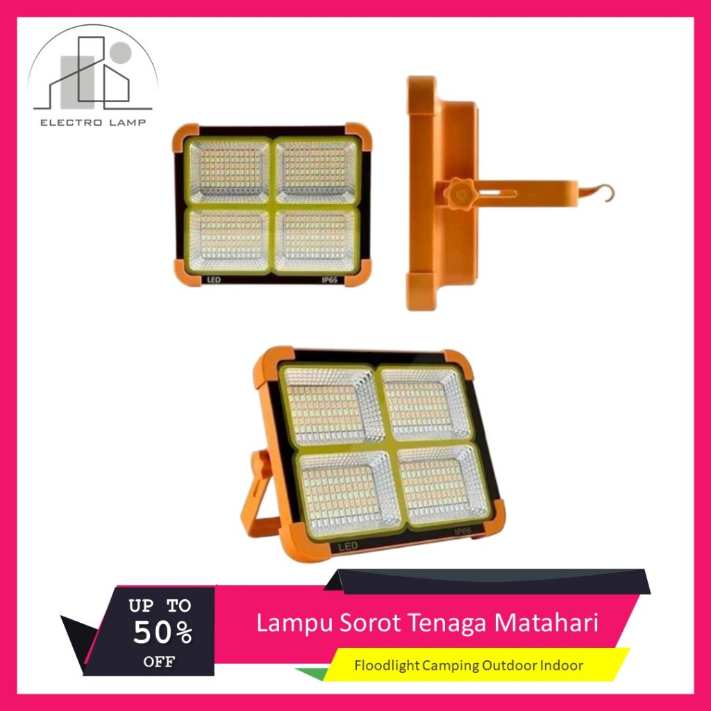 MATAHARI Solar Spotlights Solar Cell Emergency Lamp Floodlight Camping ...