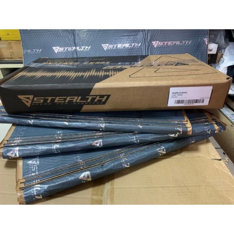 Stealth 2mm Butyl Rubber Car Sound Dampener (1 box contains 12 sheets ...