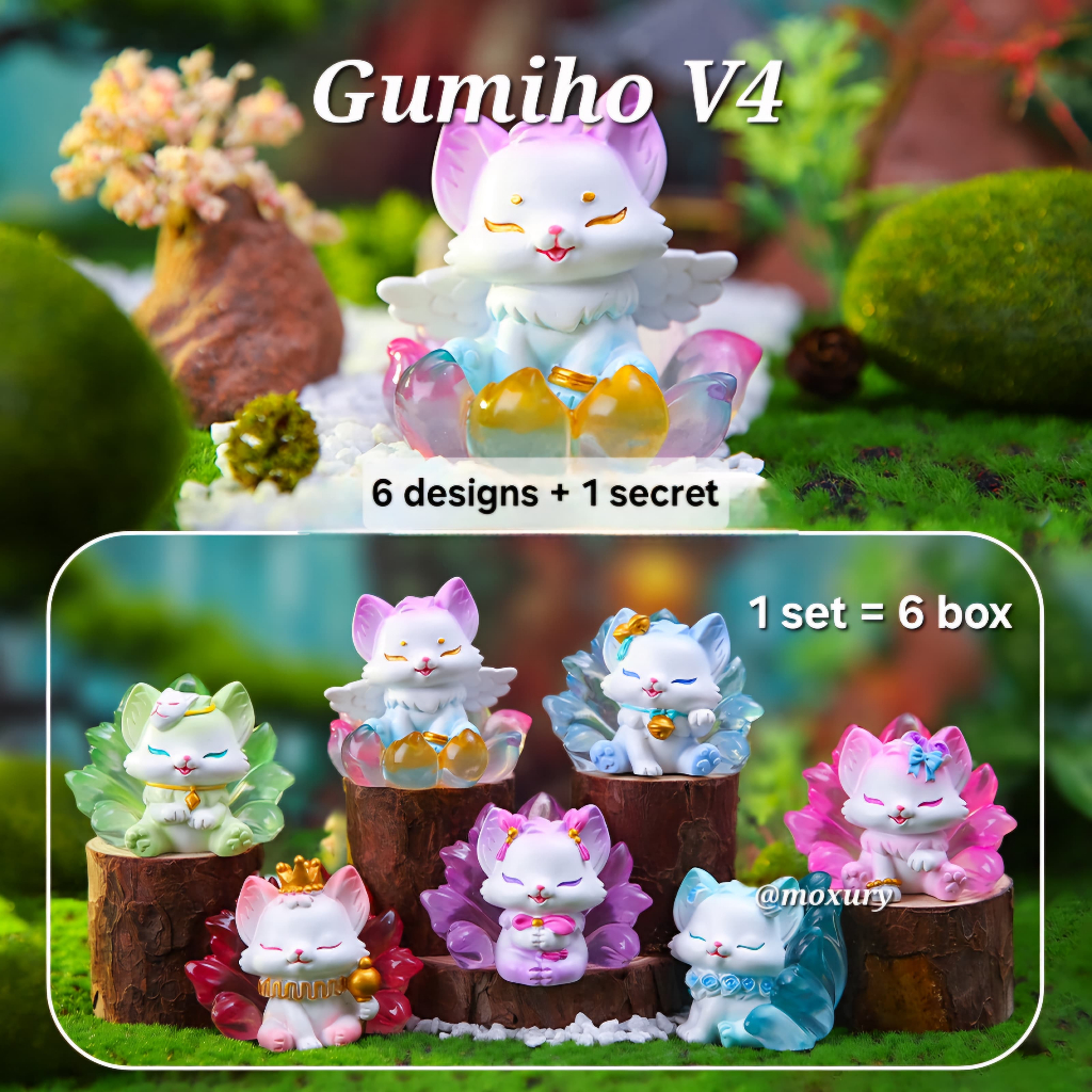 Moxury - Blind Box Fox Nine Tailed V4 || Mini Secret Blind Box Figures ...