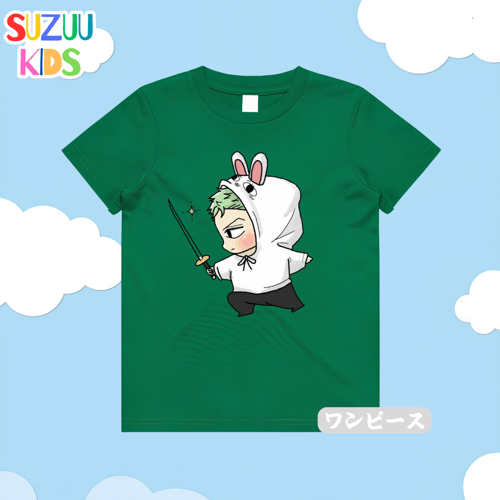 Suzuu KIDS One Piece Roronoa Zoro Cute Anime Character Children's T ...