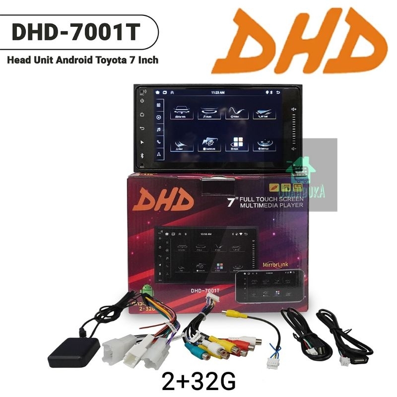 Car Head Unit - Android - DHD 7001T - TOYOTA - 7 inch - 1/2 GB RAM - 32GB Storage - Car Head ...