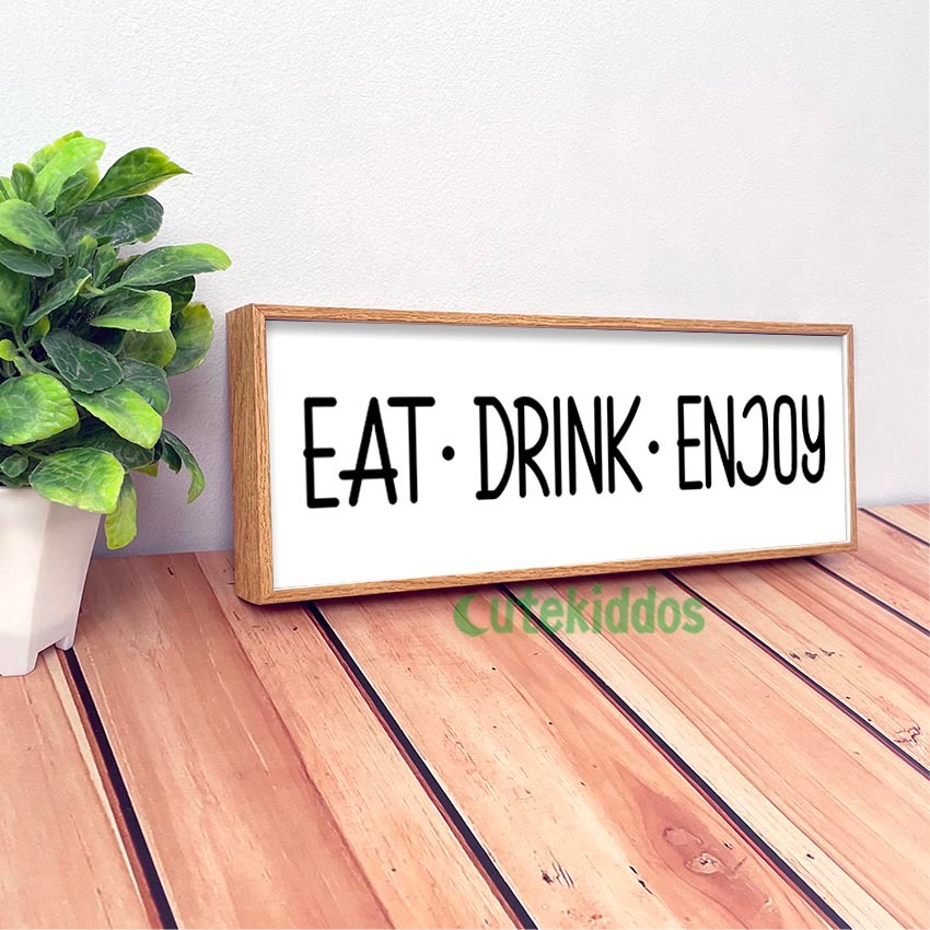 Wall Decoration Kitchen Dining Room Wall Decor Quotes Eat Drink Enjoy ...