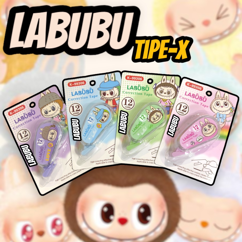 Type-x Cute Characters 8 Meters Correction Tape Students Type-X Paper ...