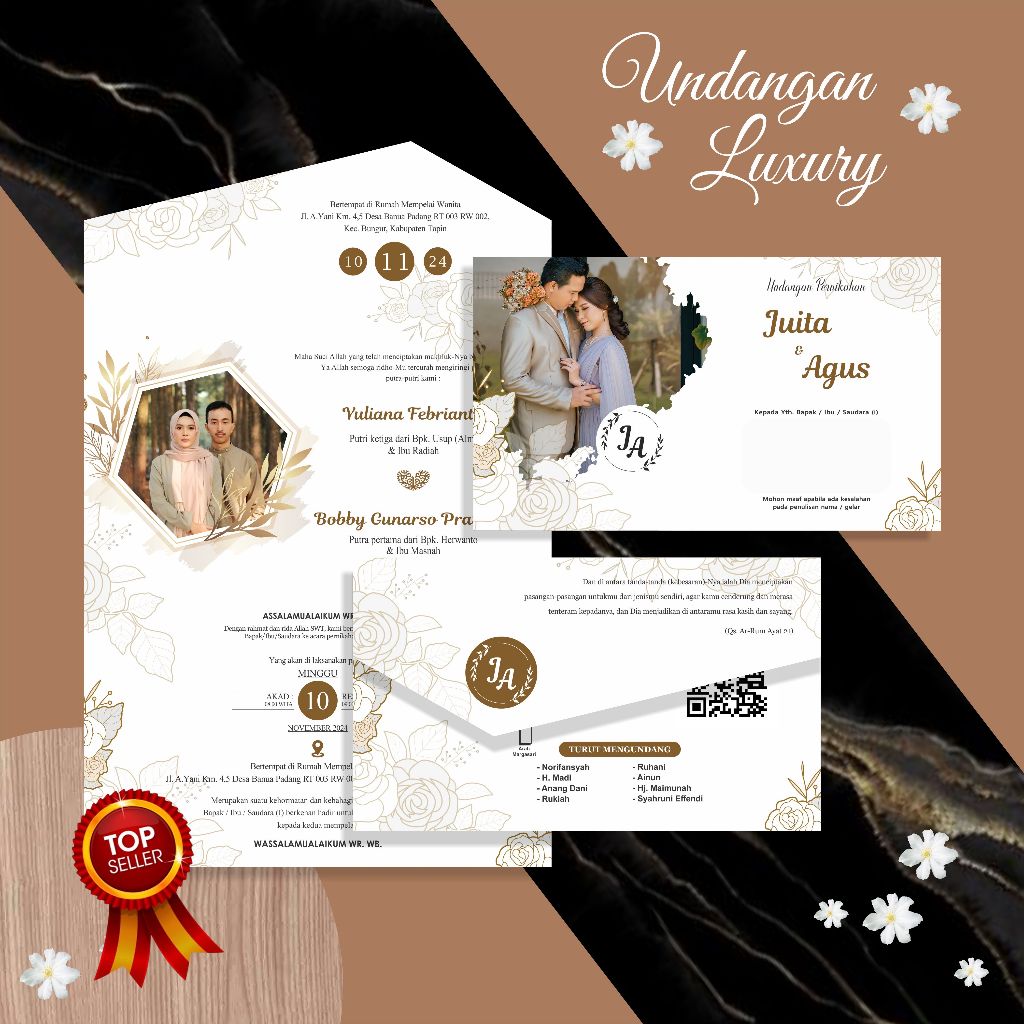 Jasmin folding paper wedding invitations x Free (design, plastic ...