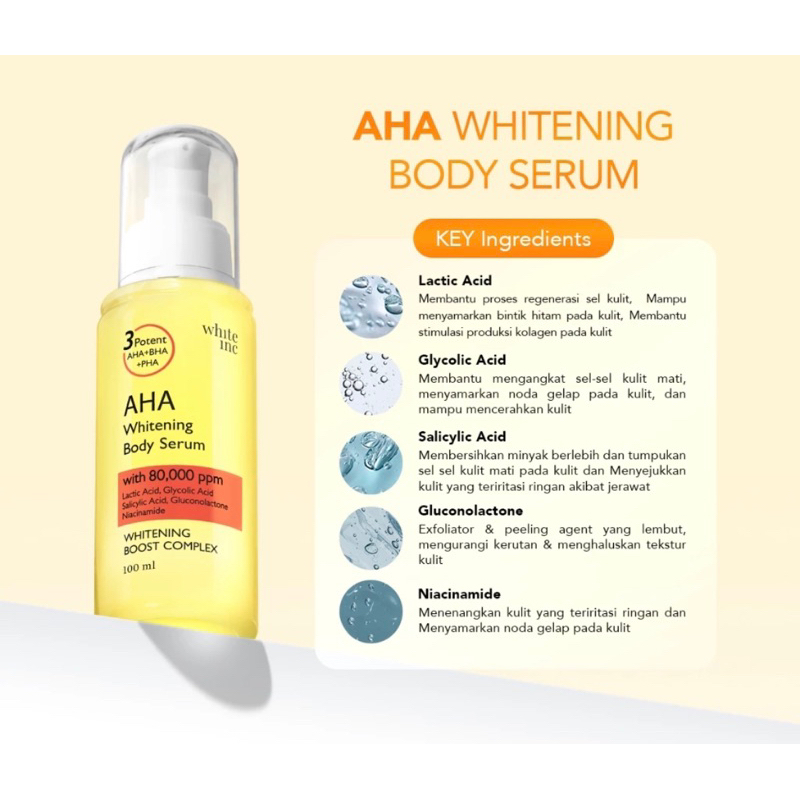 [FREEGIFT] READY [100ml]WHITEINC AHA Body Serum to Whitening ...