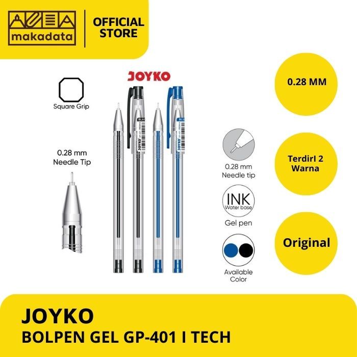 Joyko GP-401 ITECH GEL PEN / BOLPEN (1 PACK) | Shopee Singapore