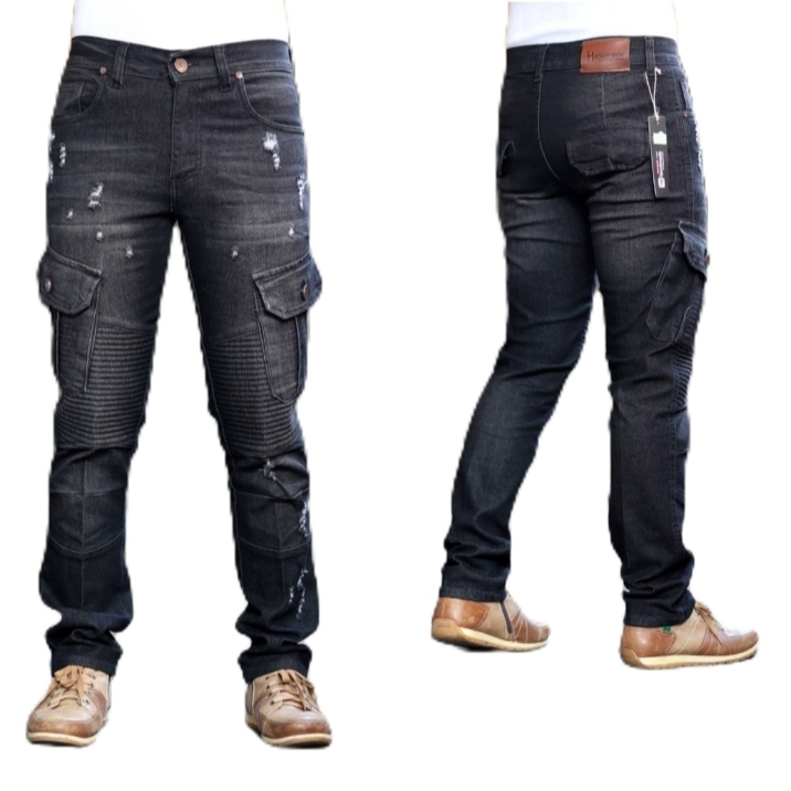 Rjc - Men's Long Cargo Jeans / Latest Men's Ripped Slim-Fit Cargo ...