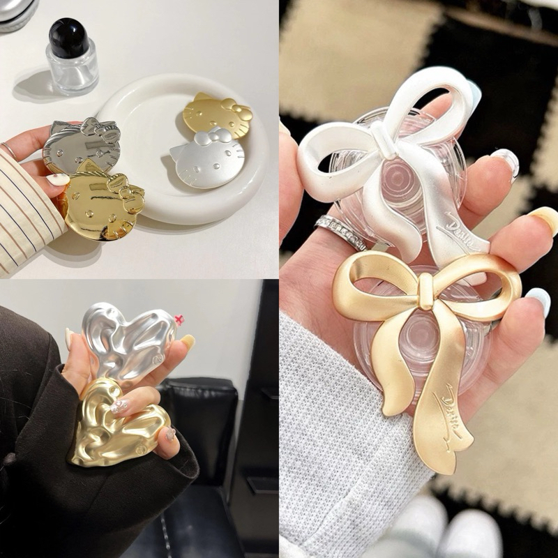 HP Popsocket Coquette Phone Holder Silver Plate Griptok Hello Kitty ...