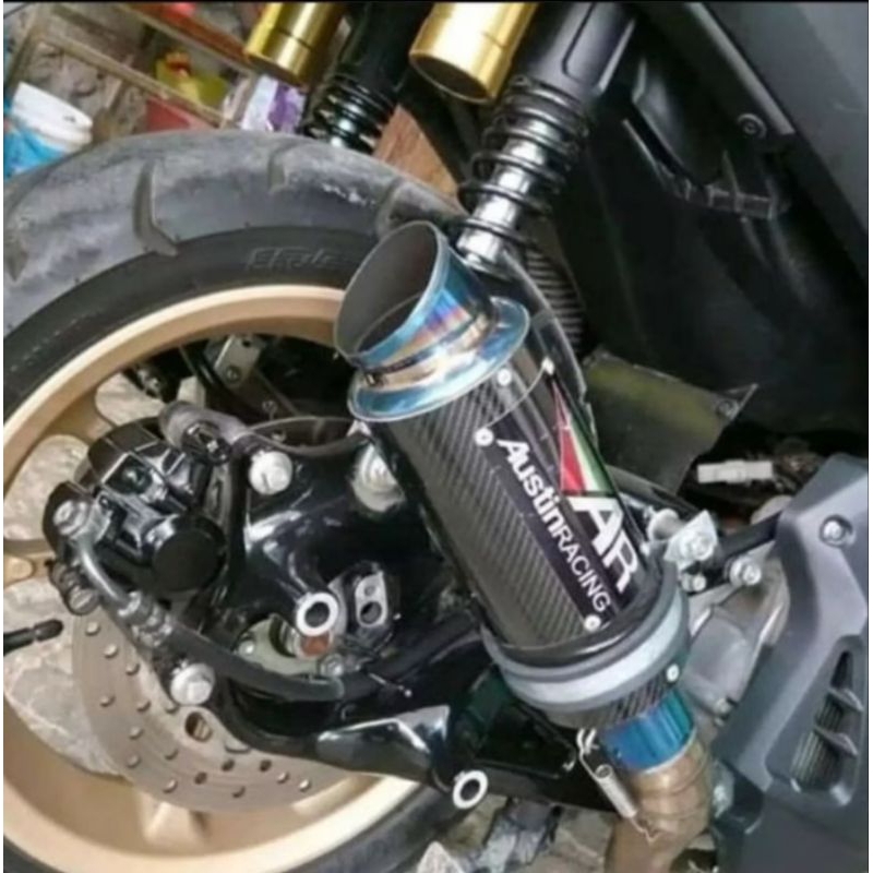 Ar AUSTIN racing exhaust Fullsystem PCX NMAX BEAT MIO SCOOPY AEROX ...