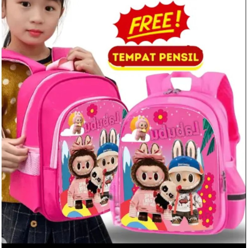 Supplier_kenzistore - labubu Dua Children's school backpack, viral ...