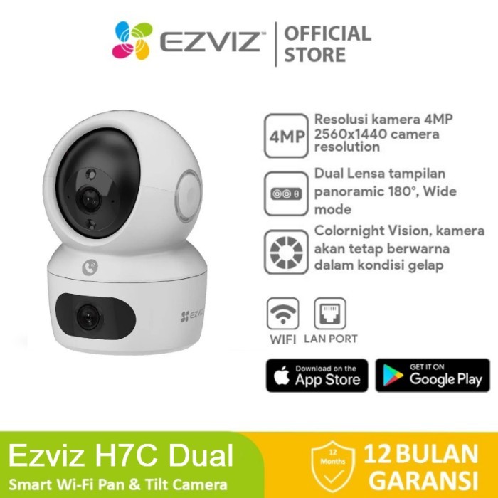 Ezviz H7C 4MP 2k+ Dual Lens Smart WIFI PTZ Wireless CCTV Camera ...