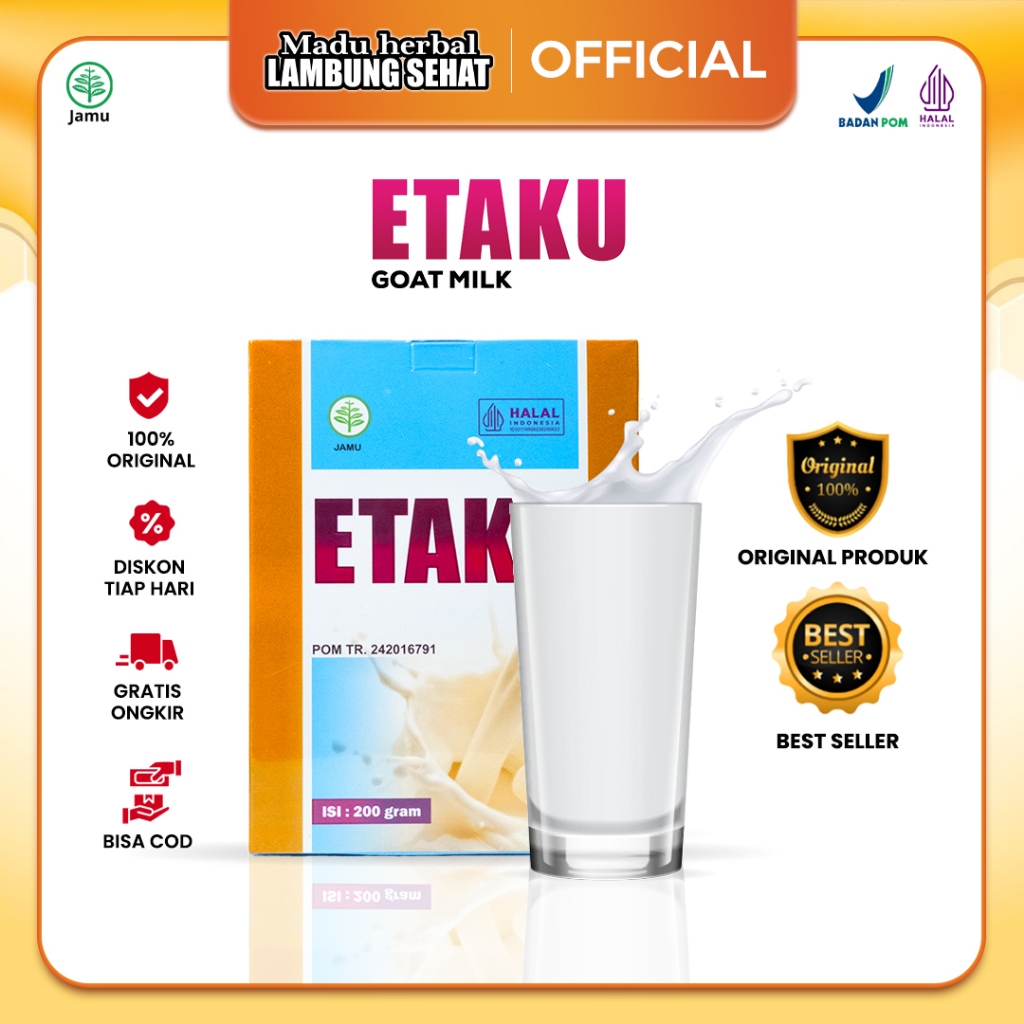 Etaku - Pure Goat Milk Powder 100% Original Goat Milk Etawa Pure Milk ...