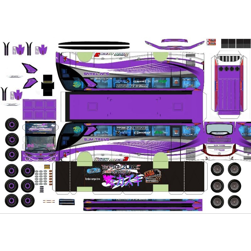 Sjm trans bus papercraft sheet scale 50 | Shopee Singapore