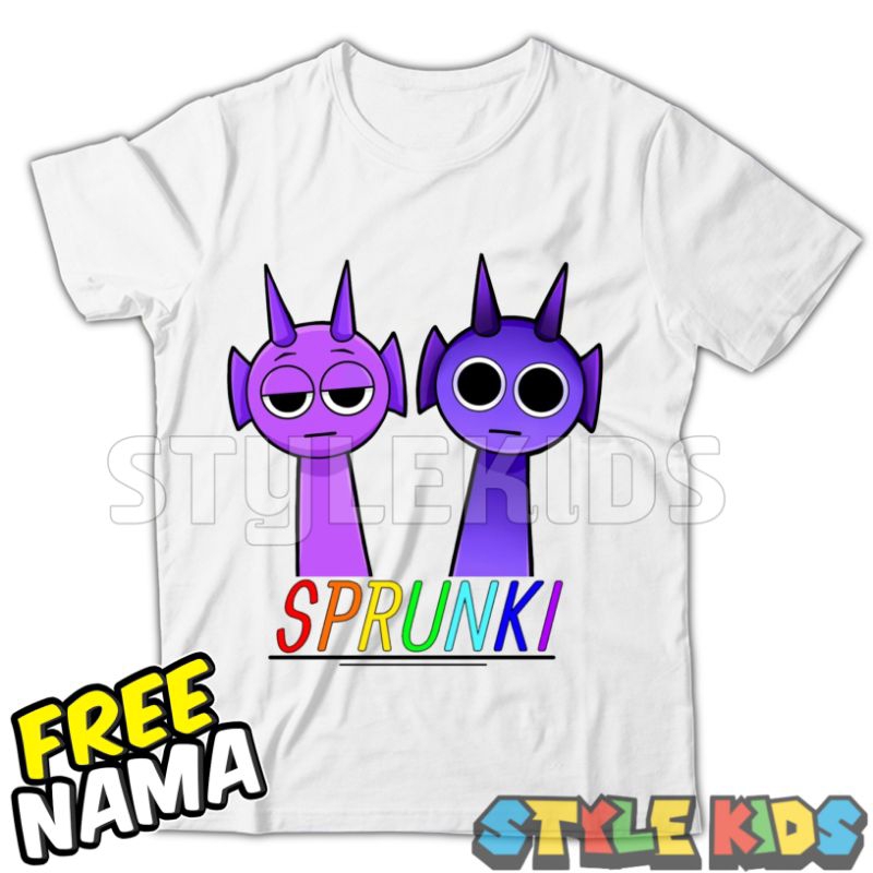 Free NAME Children's T-shirt Sprunki Logo Incredibox Children's Clothes ...