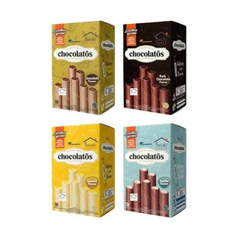 Box CHOCOLATOS WAFER ROLL CONTENTS 24 x 14 GRAM CLASSIC 12GR CHILDREN'S ...