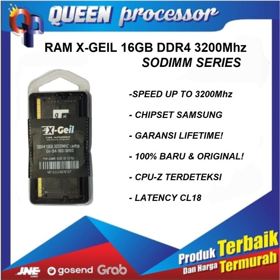 Ram X-GEIL XGEIL 16GB DDR4 3200Mhz SODIMM CHIPSET SAMSUNG MEMORY MEMORY ...
