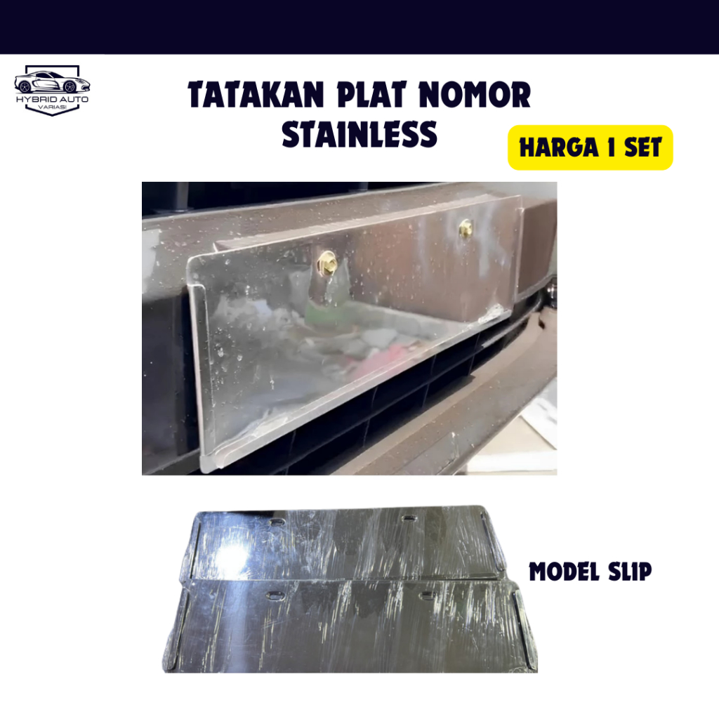 Chrome Top Slip Model Stainless Number Plate Holder Odd Even Official ...