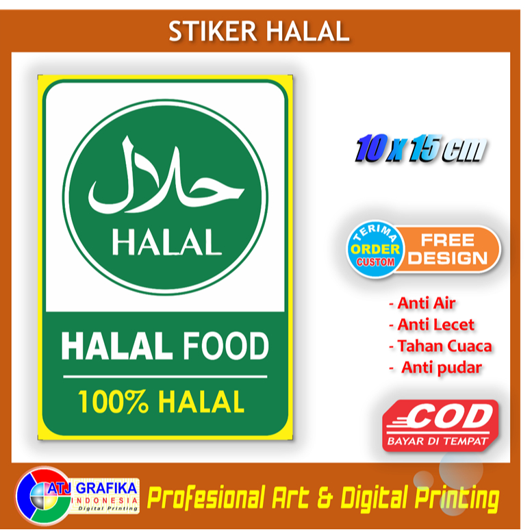 Halal food stickers, edible instructions, muslim food stickers ...