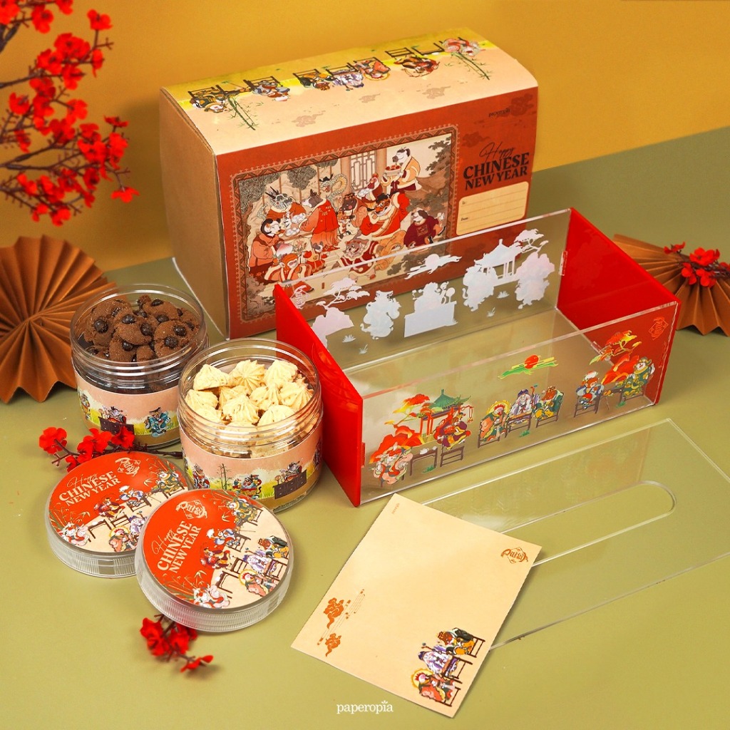 Chinese New Year Hampers Tissue box n Snack/Chinese New Year Hampers ...