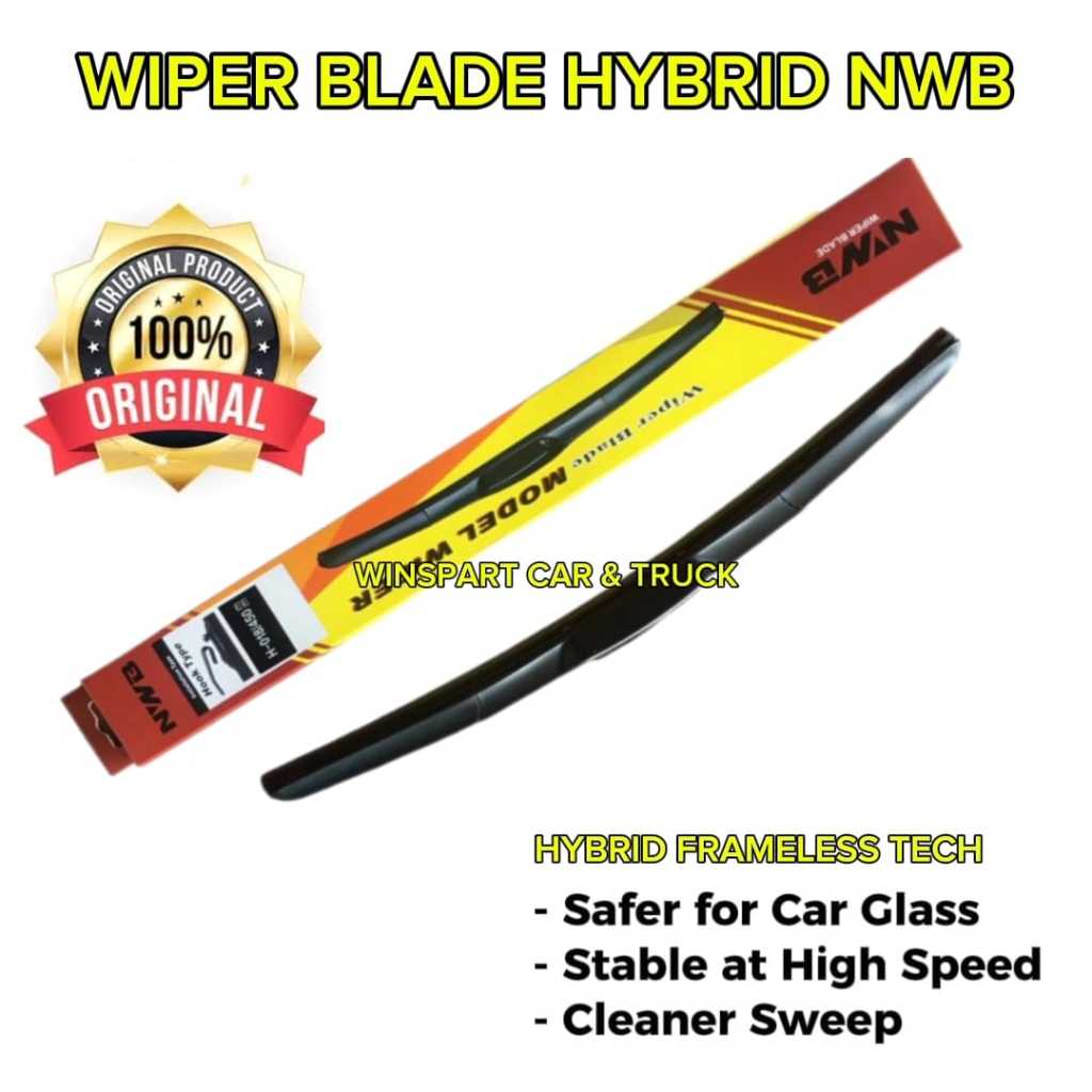 NWB Frameless HYBRID Wiper 14" to 26" INCH - HYBRID RAIN FAN (PRICE PER 1 SEED) | Shopee Singapore