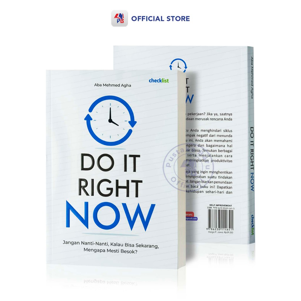 Do It Right Now Book: Don't Later If You Can Now Why Must Be Tomorrow ...