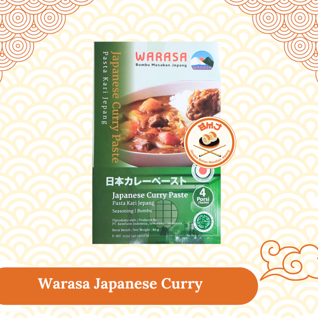 Warasa Japanese Curry Paste 50 g Halal Japanese Style Curry Rice ...