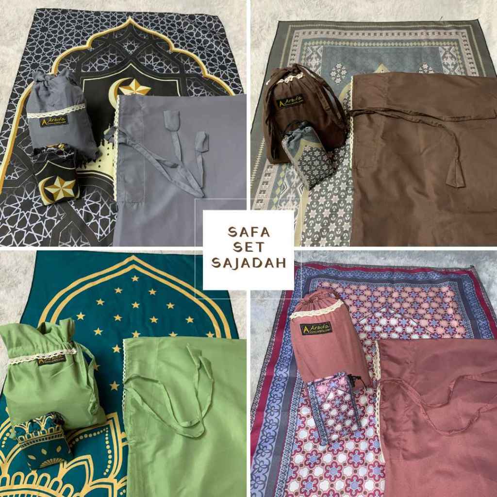 KATUN Arbifa | Safa 2in1 Set Sajadah Mukena Traveling Newest Adult ...