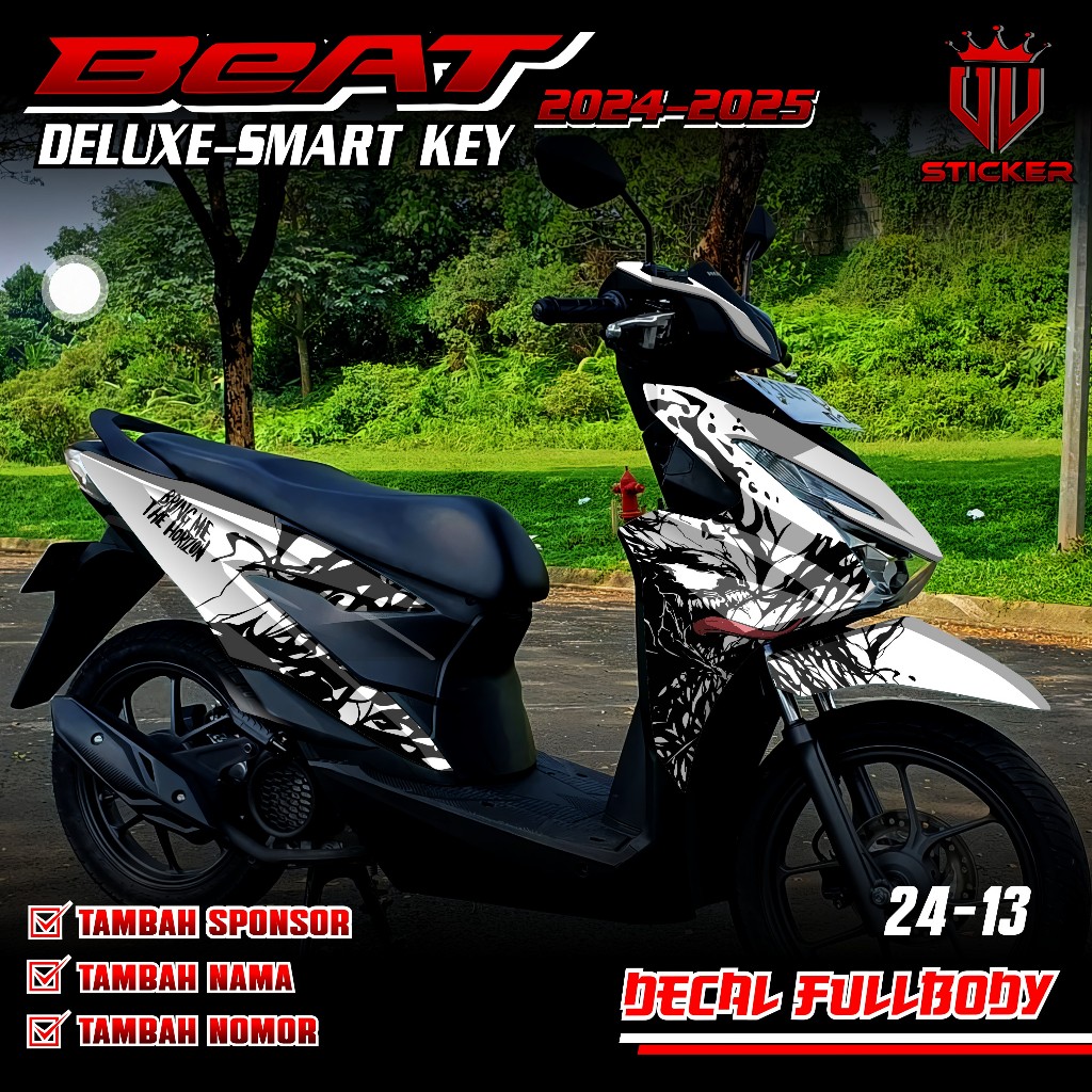 Full Body Decal Sticker Honda Beat DELUXE SMART KEY REMOTE CBS ISS 2024 ...