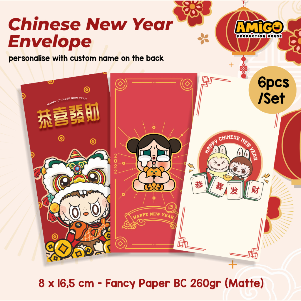 Envelope Angpao Snake Labubu Cry Baby 2025 IMLEK Angpao Popmart ...
