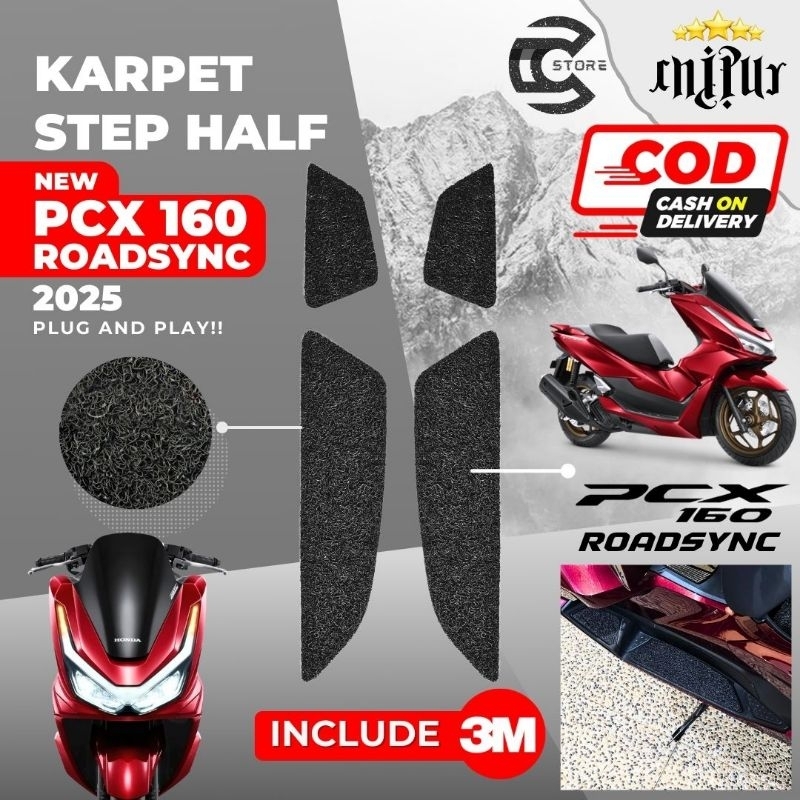 Pcx 160 2025 (HALF) Step Floor Carpet / PCX 160 2025 Noodle Carpet ...