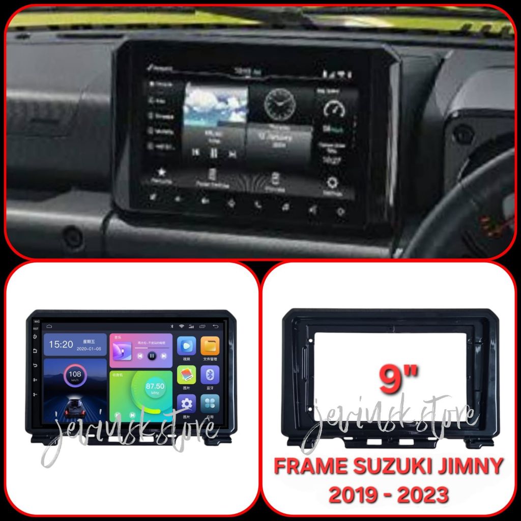 Suzuki Jimny 9" Inch Android Head Unit Frame 2019-2024 | Shopee Singapore