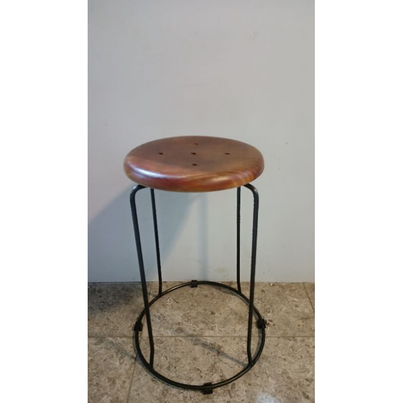 Oreo bench chair/cafe bench/bar stool 53 cm high (10 milli iron ...