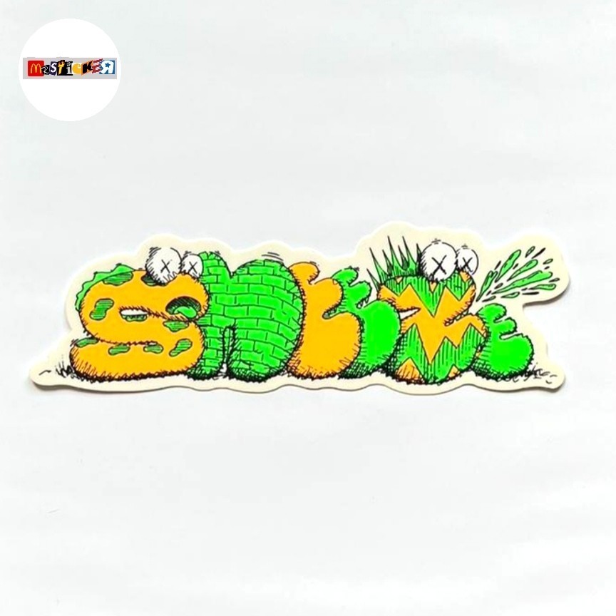 Kaws x Sneeze Magazine sticker die cut logo sticker | Shopee Singapore