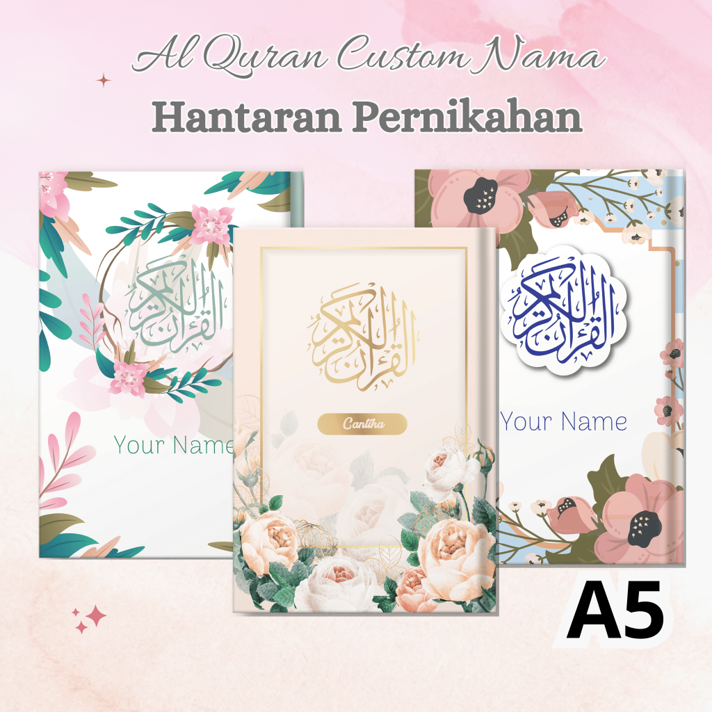 Alquran Hafazan 8 Color Blocks Latin Words A5 Custom Name, Easy Color ...