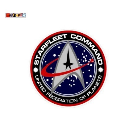 STAR TREK sticker StarFleet Command logo retro sticker | Shopee Singapore