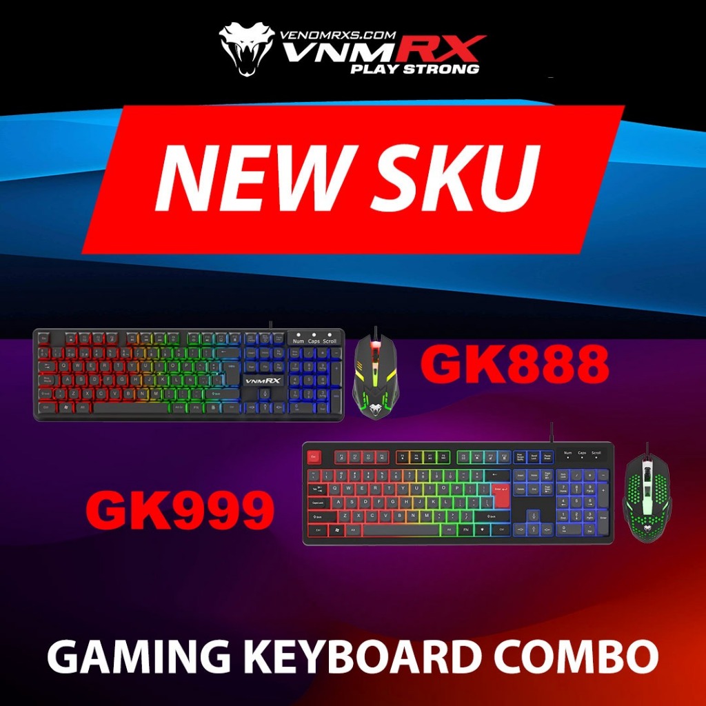 Venom RX GK888 RGB USB Combo Gaming Keyboard | Shopee Singapore
