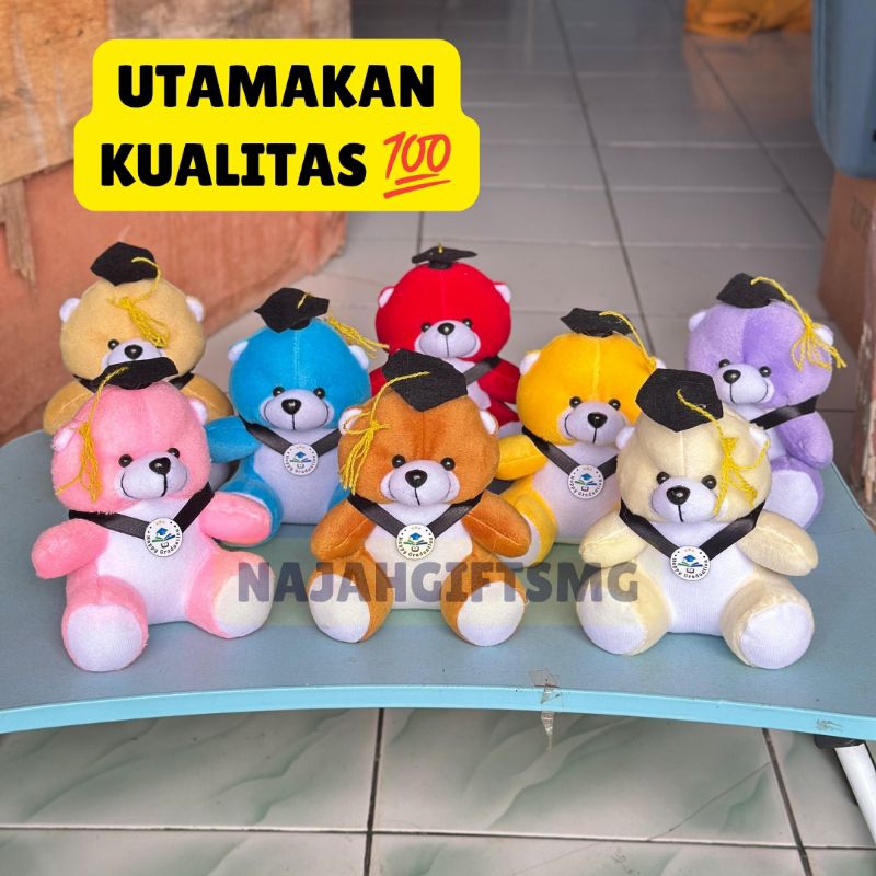 HITAM Black ribbon graduation doll with happy graduation logo | Shopee ...