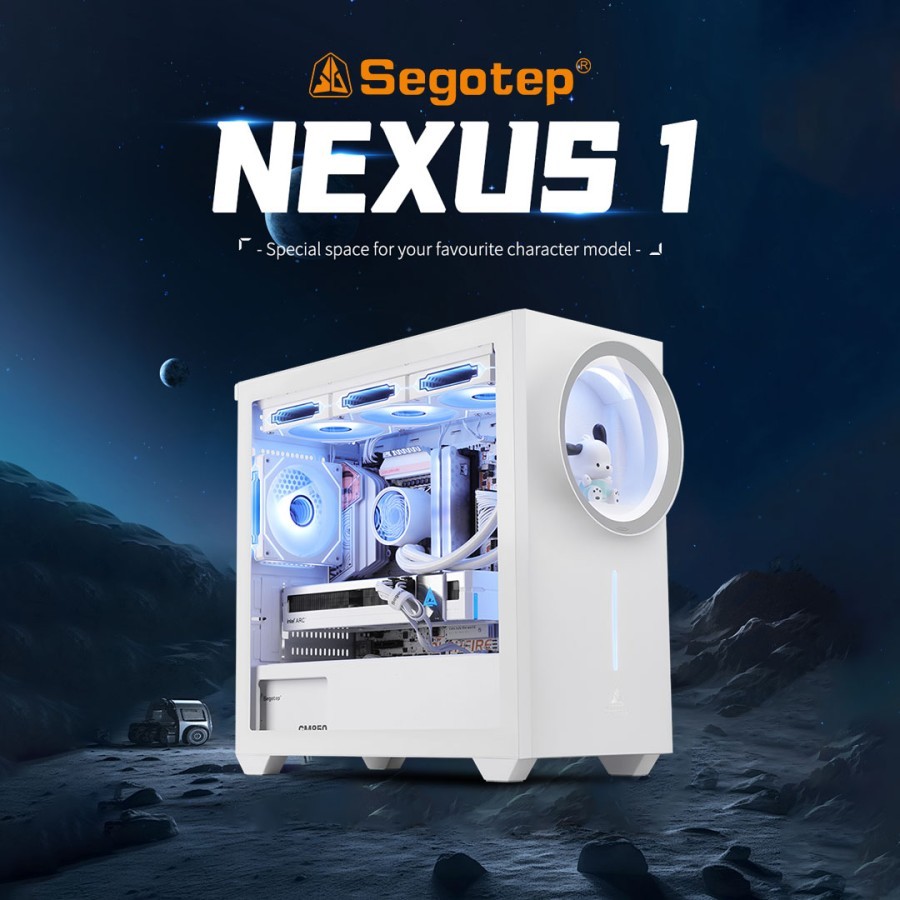 Segotep Nexus 1 White M-ATX Premium Limited Edition PC Case PC Case ...