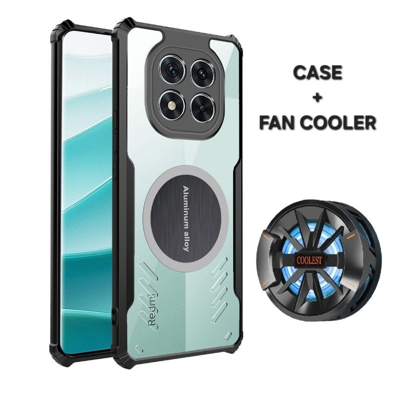 Casing Redmi Note 14/Note 14 Pro/Note 14 Pro+ 5G Dual Vents Magnetic ...