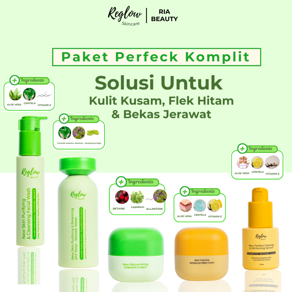 Reglow ultimate Korean glaskin Skin treatment acne Skincare Package dr ...