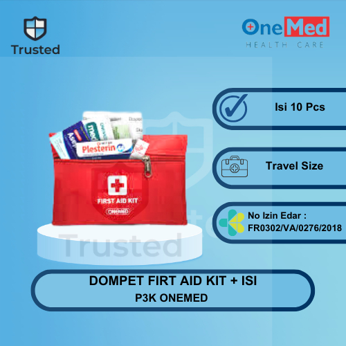 First Aid Kit Wallet + OneMed First Aid Set for Wounds First Aid ...
