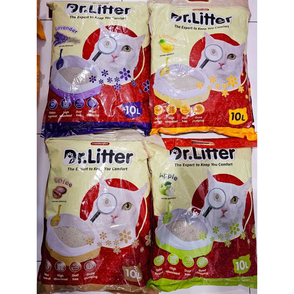 Bentonite DR litter 10ltr - Premium Made in Thailand - lump sand for ...