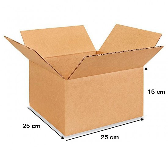 Cardboard - Plain Box - 25cm x 25cm x 15cm | Shopee Singapore