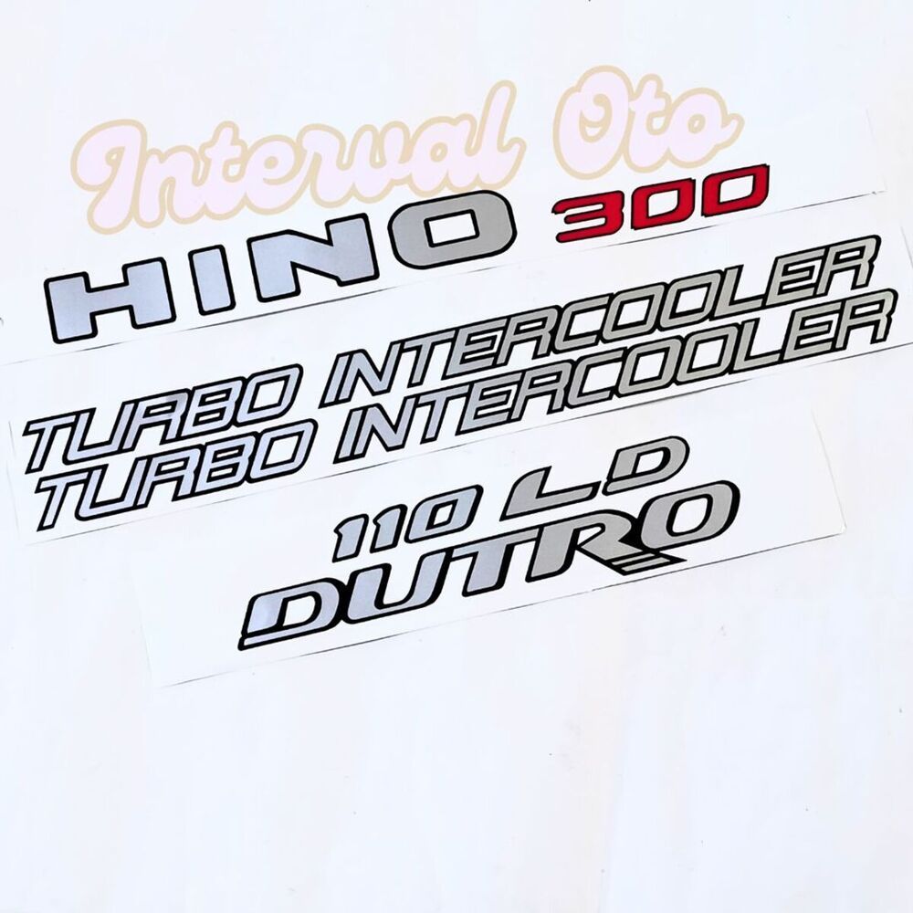 Hino 300 110 LD Dutro and Turbo Intercooler Body Sticker | Shopee Singapore