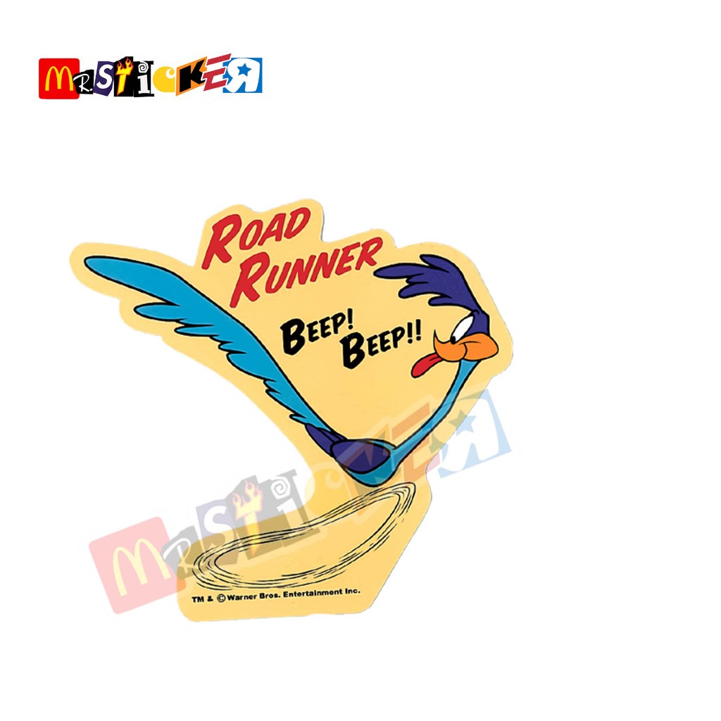 Looney tunes Road Runner graphic diecut sticker retro cartoon JDM ...